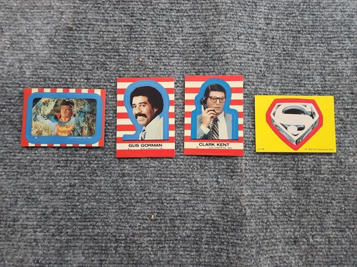 1983 Topps Superman III Sticker Clark Kent #9 Gus Gorman #4 #19 & #20 ...