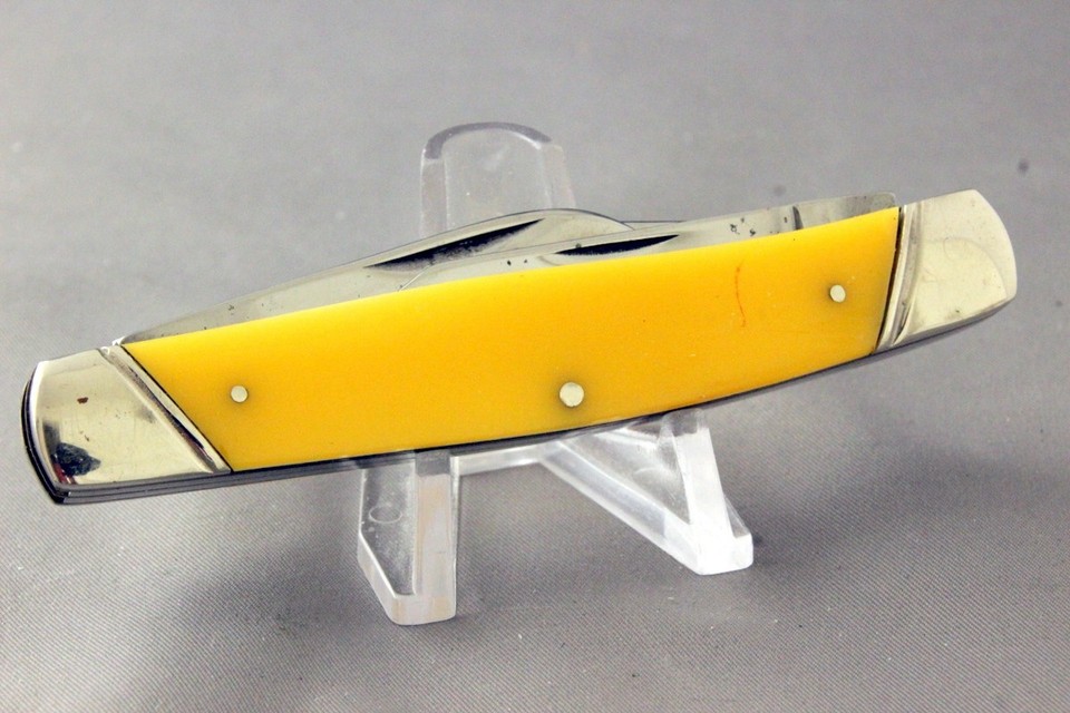 BOKER U.S.A. 9885 Stockman Knife, Yellow Composition Handles, 1945-1983 ...