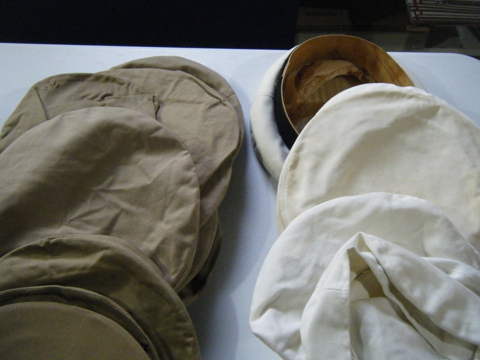 Vtg Marine Corps - Navy Enlisted Dress White Cap Covers | eBay