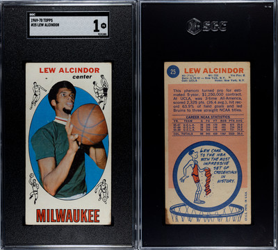 1969 Topps #25 Kareem Abdul Jabbar SGC 1 Hall of Fame Rookie Card | eBay