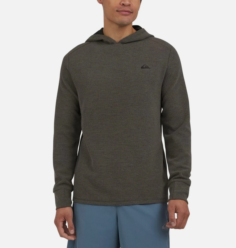 Quiksilver Men's Textured Pullover Sweater Hoodie Gray Size L | eBay