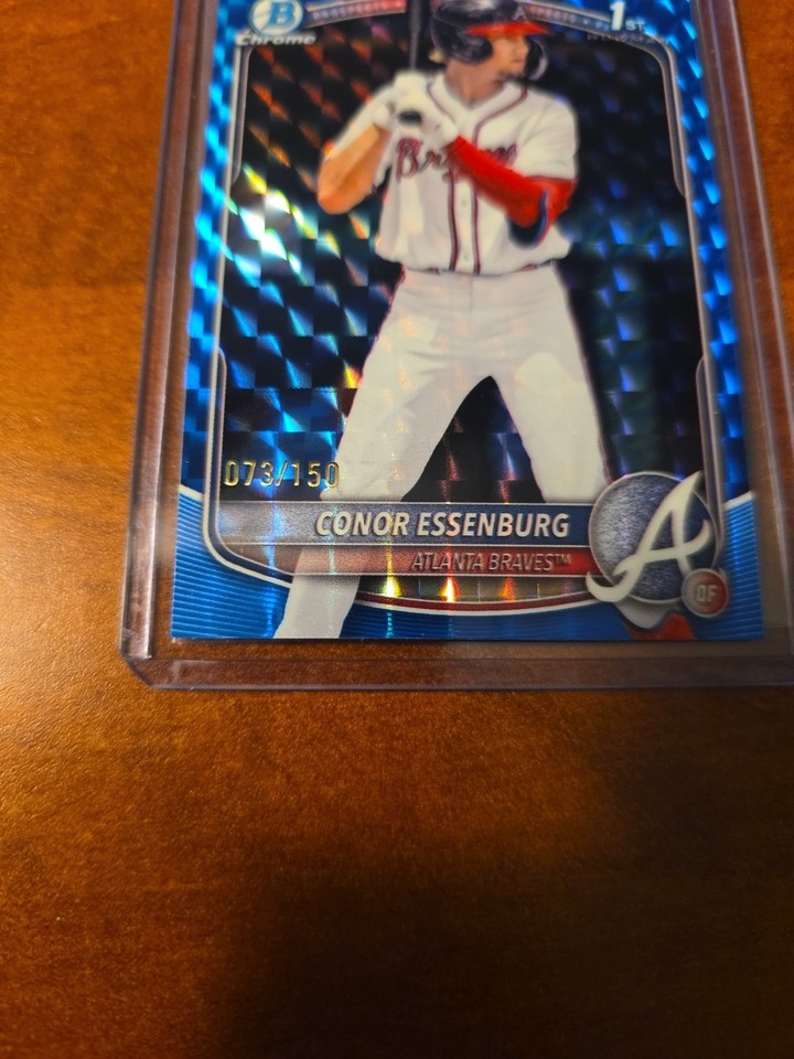 2025 Bowman Draft, Conor Essenburg 1st Bowman, Blue Geometric /150, # ...