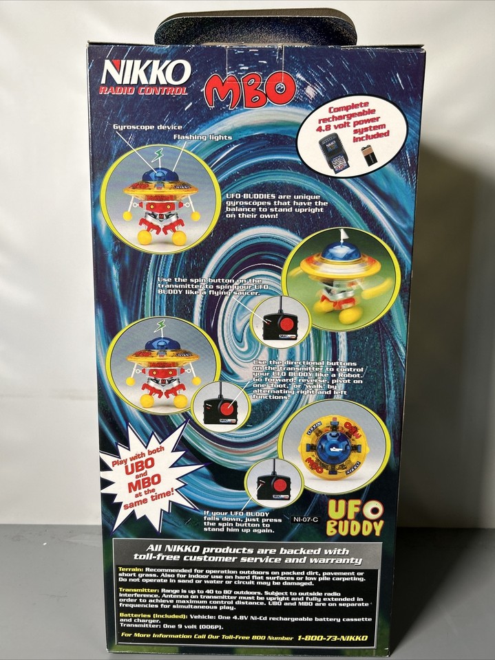 NIKKO RADIO CONTROL UFO BUDDY Spaceship and Robot (FAO Schwarz ...