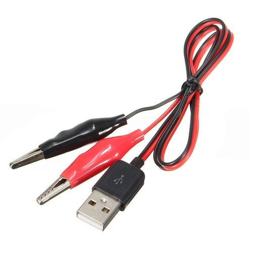 5PCS Compact Metal Crocodile Clips with USB Adapter for Testing Devices ...
