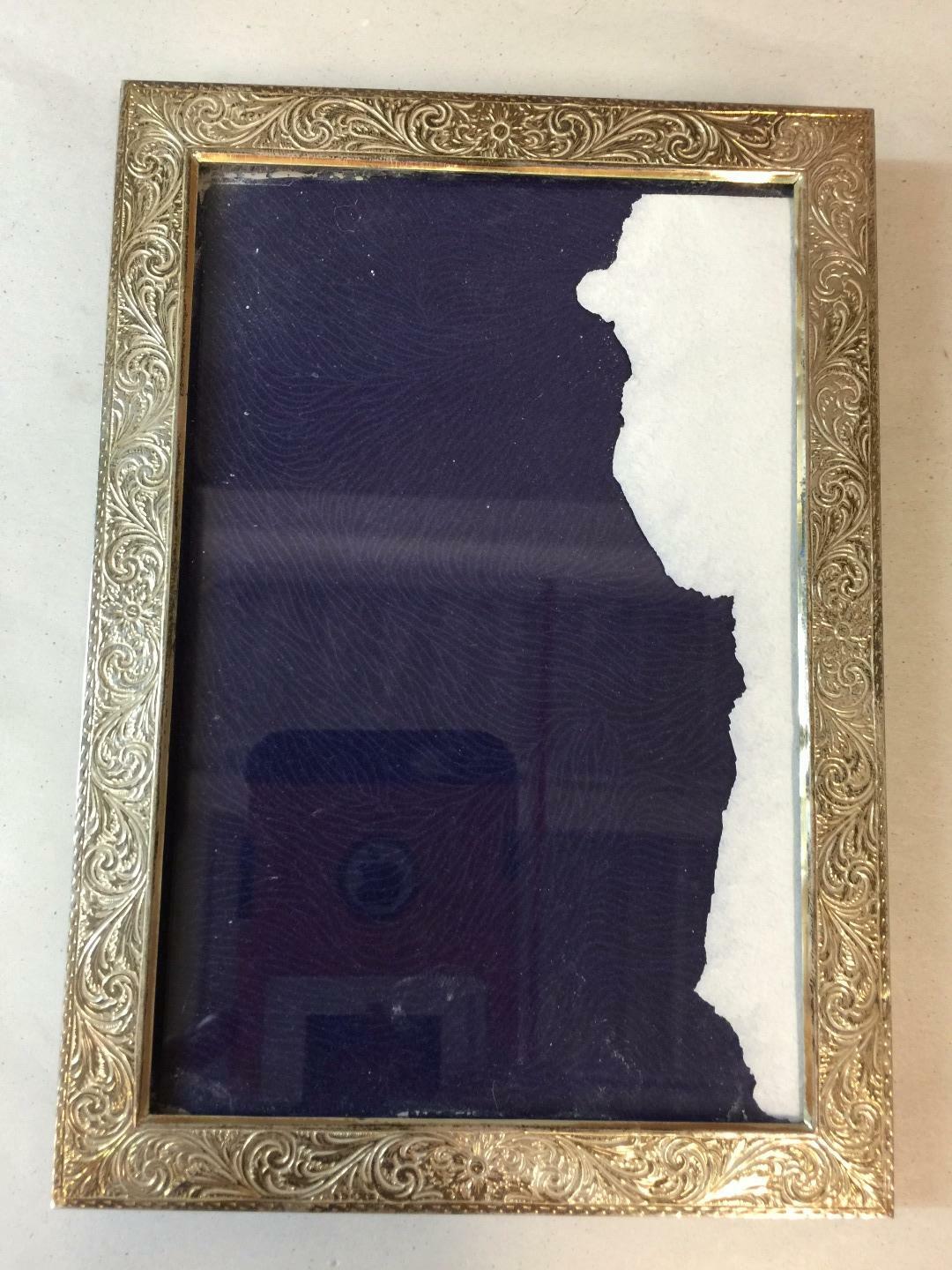 Vintage Metal Ornate Silver Color Frame | eBay