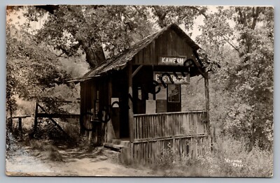 Real Photo Tiny Post Office At Kaweah CA California Redwoods Calif. RP ...