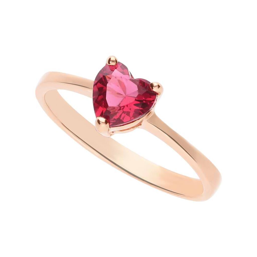 STROILI Womens Ring 1668777 Silver 925% Gold Rose Heart Size 16 | eBay ...