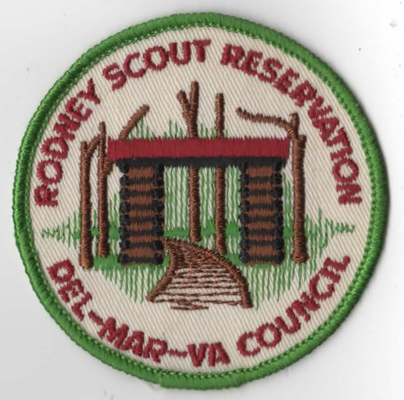 Rodney Scout Reservation Del-Mar-Va Council BSA Patch GREEN Bdr ...