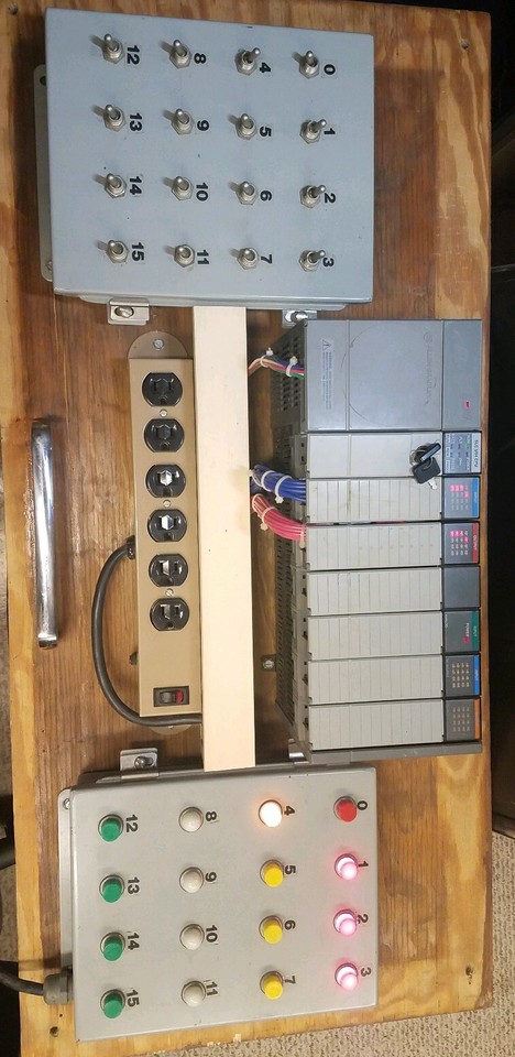 Allen Bradley PLC Programming Training System Simulator 1746-A7 Rack ...