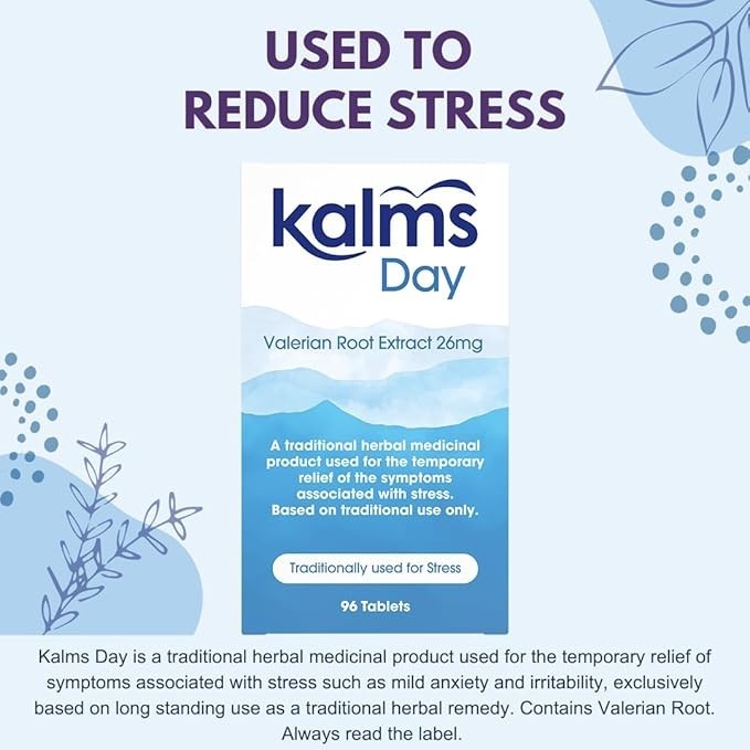 Kalms Day 96 Tablets - Herbal relief for Symptoms Associated with ...