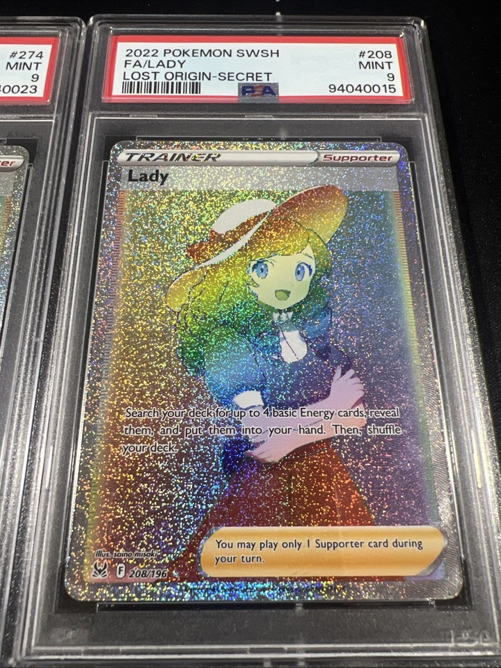 Pokémon Graded Rainbow Trainers-PSA 9-Secret Rare-Dancer and Lady Full ...