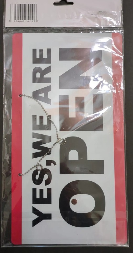 Jot Red White Colored Open Closed Sign Please Call Again Yes We Are ...