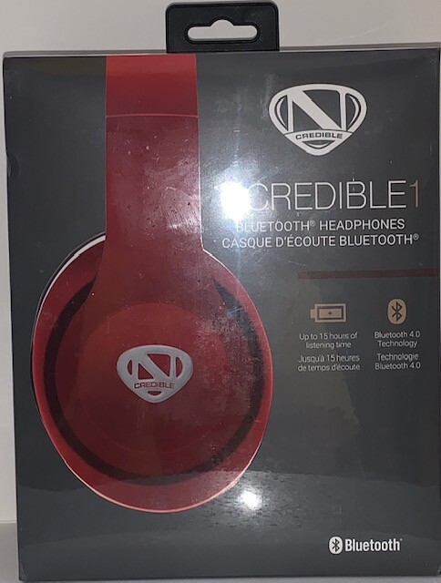 Red Bluetooth Headphones Ncredible1 NEW 40293957155| eBay