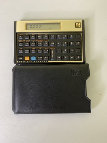Vintage HP 12C Gold Calculator With Sleeve Pouch | eBay