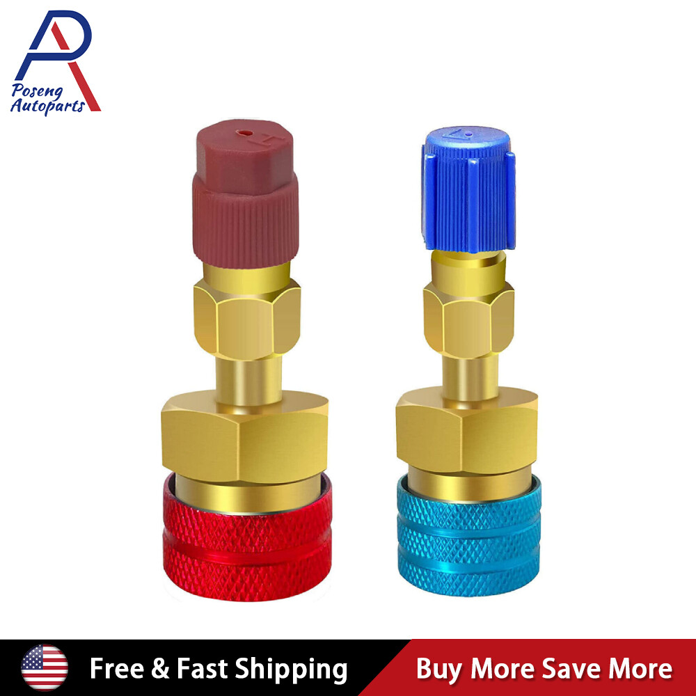 1/4 Flare AC Connectors R1234yf Quick Coupler Adapter Set - High & Low ...