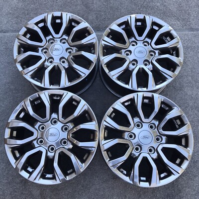 SET (4) 17 INCH WHEELS FORD RANGER 2019-2021 OEM GENUINE CHARCOAL 10230 ...