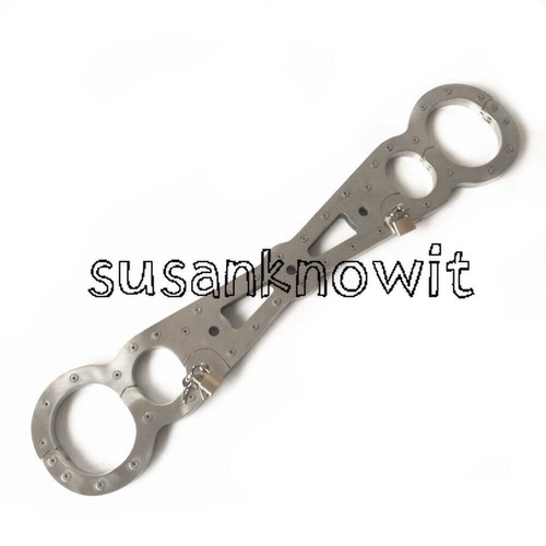 New stainless steel hand foot and flail handcuffs Binding set Shackle ...