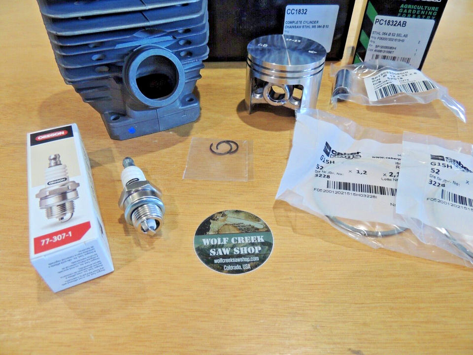 Meteor cylinder piston kit for Stihl 064 52mm Italy Nikasil | eBay