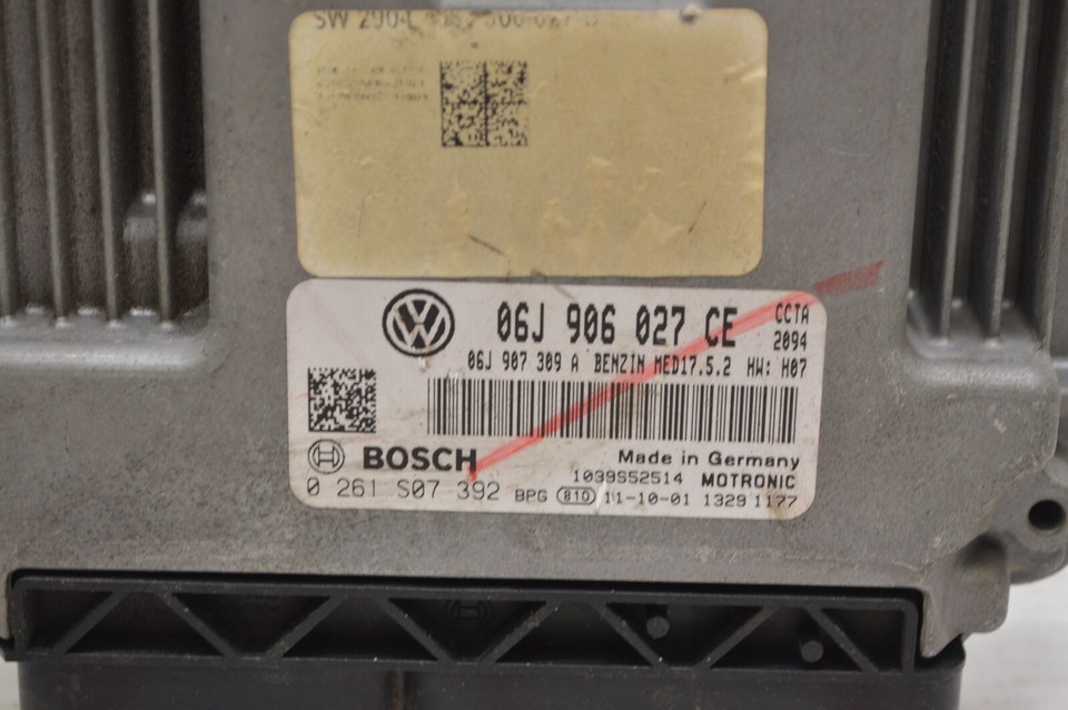 12 13 Volkswagen Beetle Engine Control Module Unit Ecm 06J 906 027 CE ...