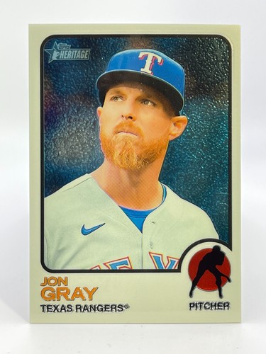 2022 Topps Heritage High JON GRAY Rangers #706 CHROME 596/999 Free ...