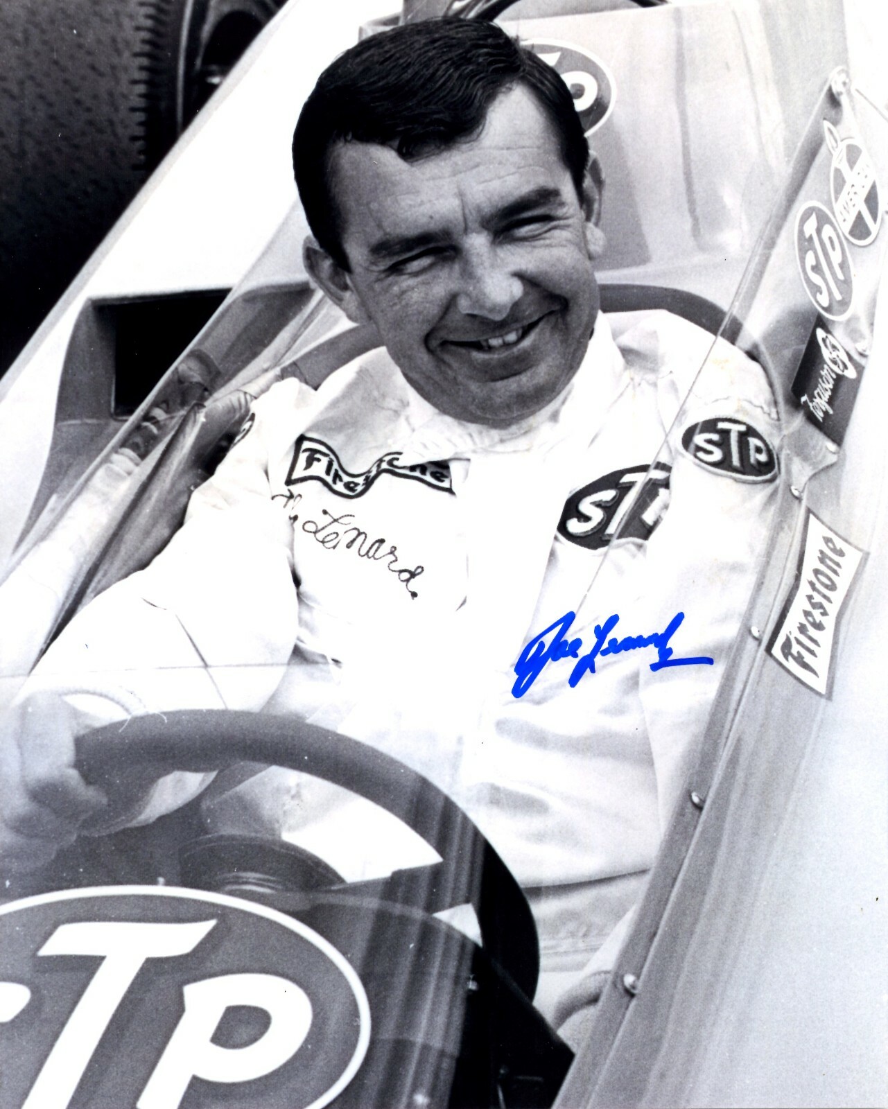 JOE LEONARD AUTOGRAPHED 1968 INDY 500 STP LOTUS TURBINE 8 X 10 PHOTO | eBay