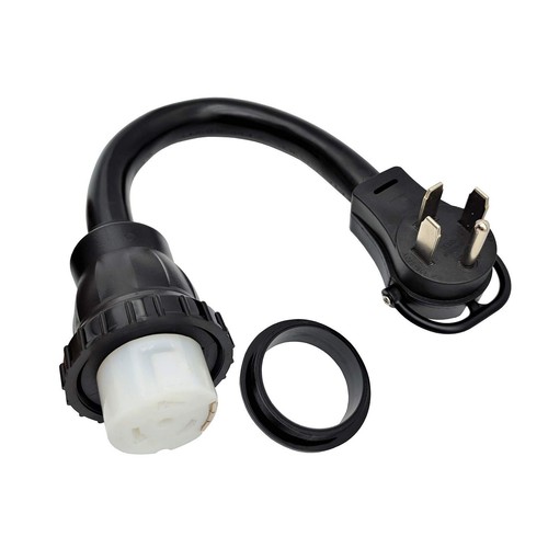 Welder 60A NEMA 14-60P to SS2-50R Marine / RV Shore Power Adapter Cord ...