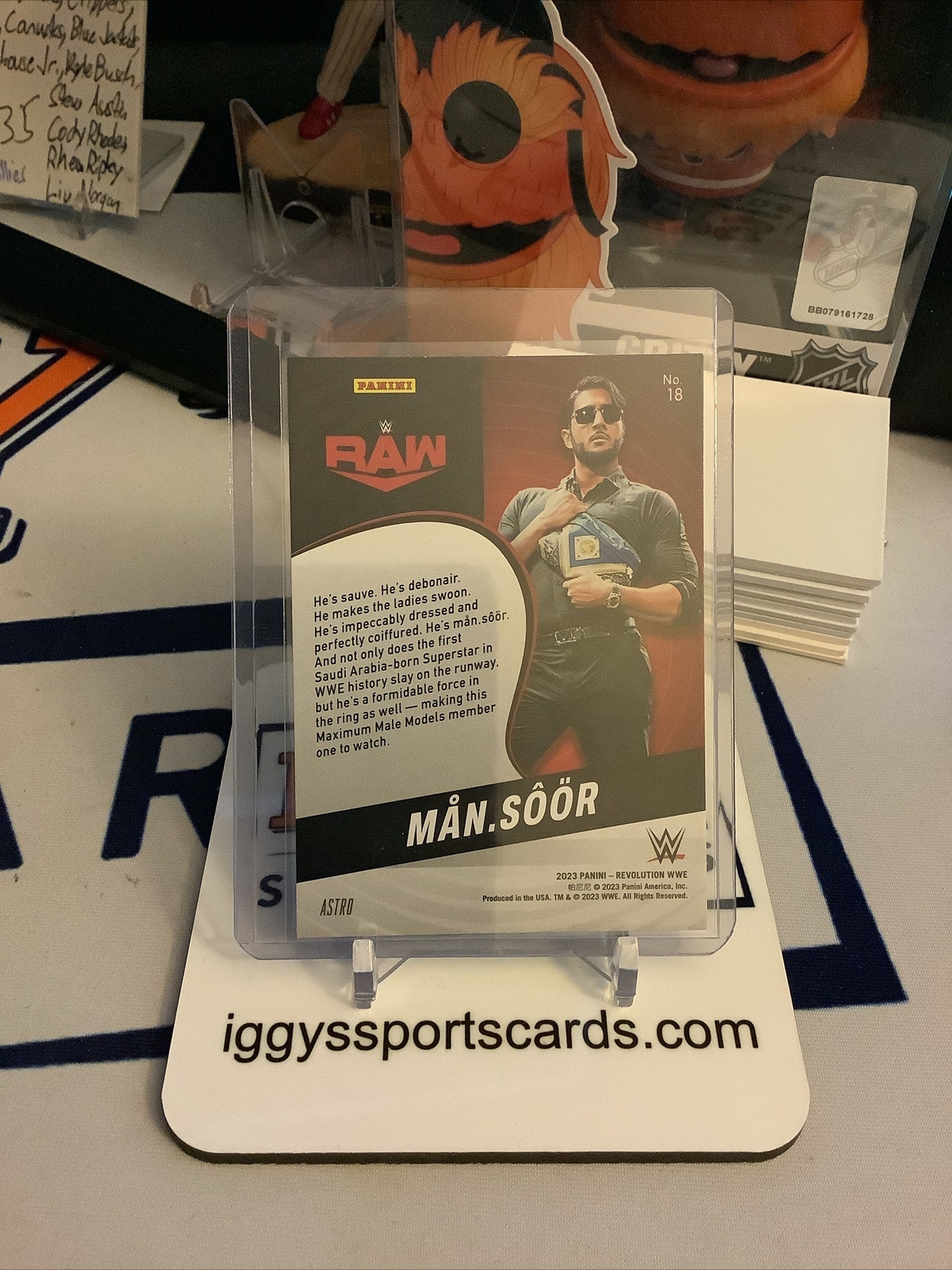 MAN SOOR ASTRO PARALLEL 2023 Panini Revolution WWE Wrestling | eBay