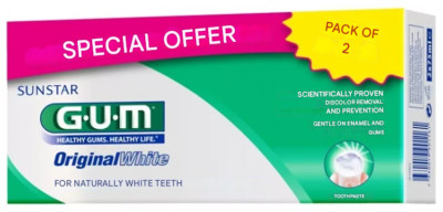 Sunstar GUM Original White Toothpaste 2 x 75 ml Exp 05/2027 NIB | eBay