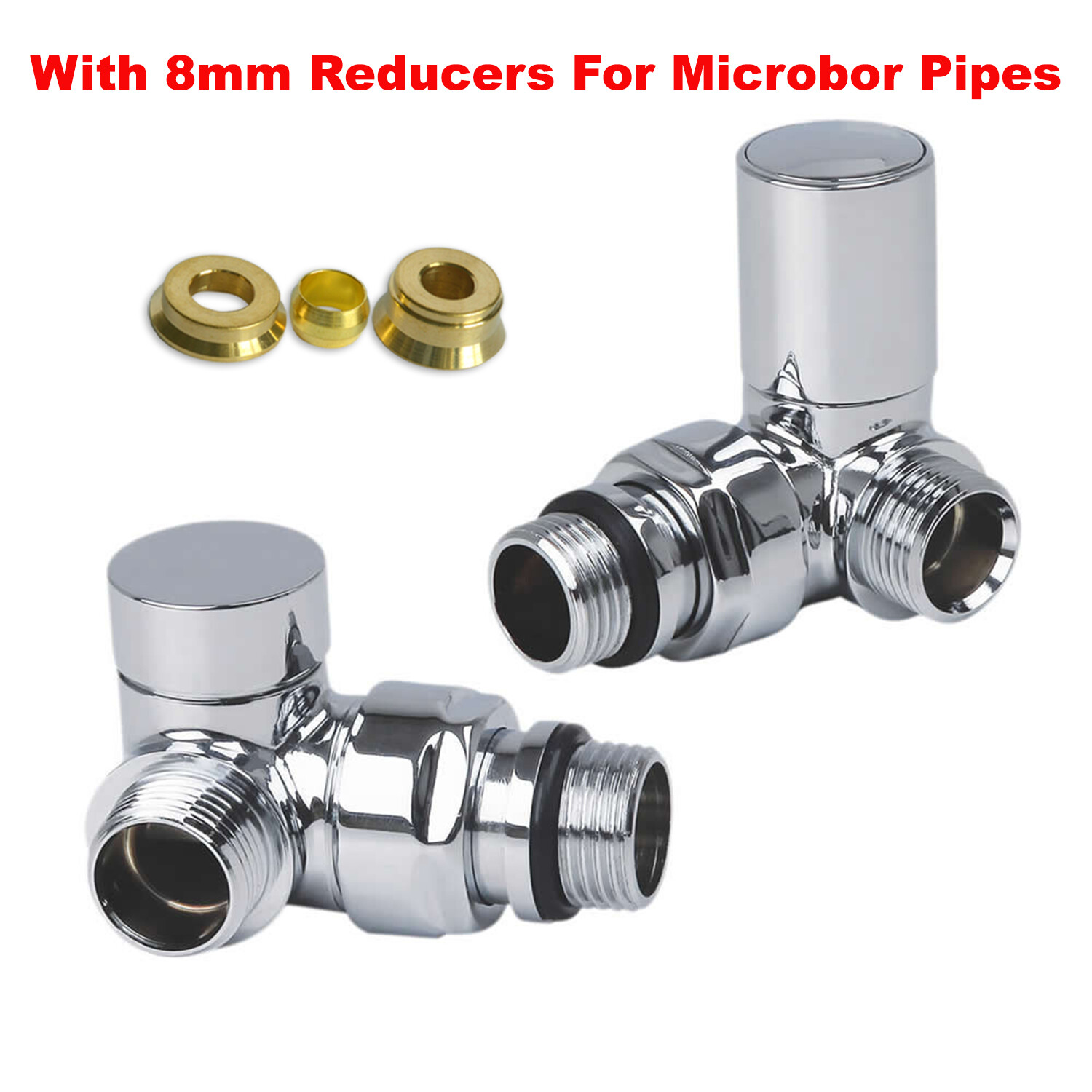 Towel Rail Valves 15mm 10mm 8mm Microbore For Bathroom Towel Radiator 1 ...