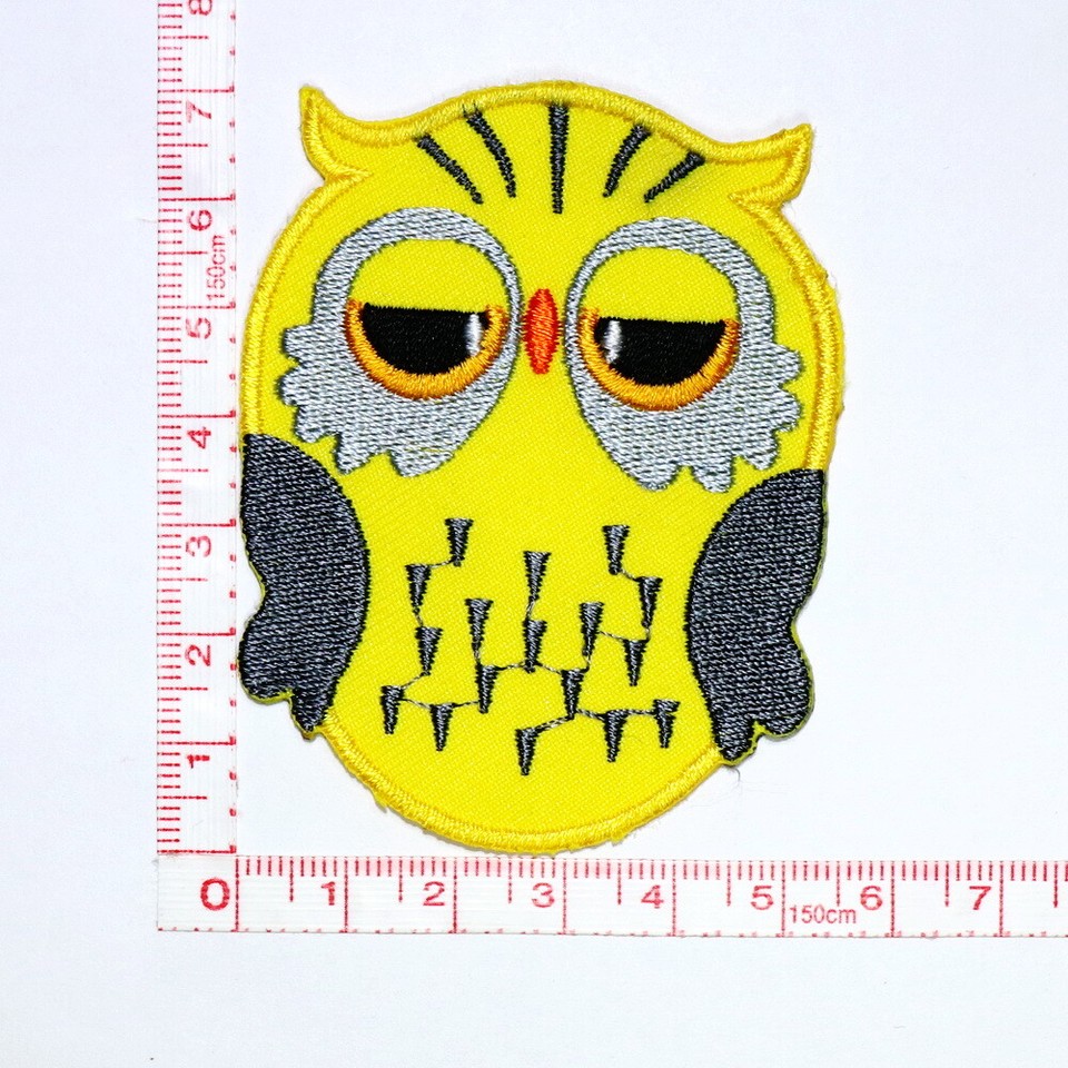 Colorful Owl patch Cute Bird Animal Cartoon Artwork Emblem for Iron on ...
