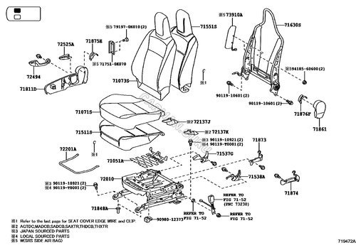 TOYOTA HILUX 73910-0K050 73920-0K050 SET OF 2 NOT INCLUED SHIPPING | eBay