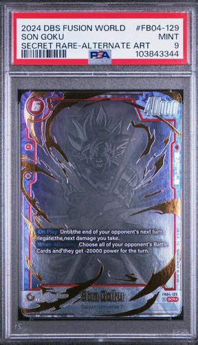 Son Goku FB04-129 SCR Alt Art Foil Ghost Rare Dragon Ball Fusion World ...