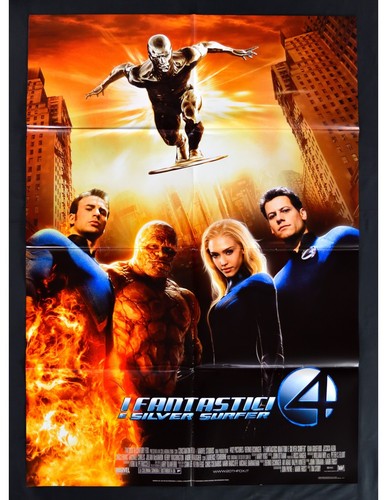 Affiche Les FANTASTIQUES Silver Surfer Marvel Comics Chris Evans A395 ...