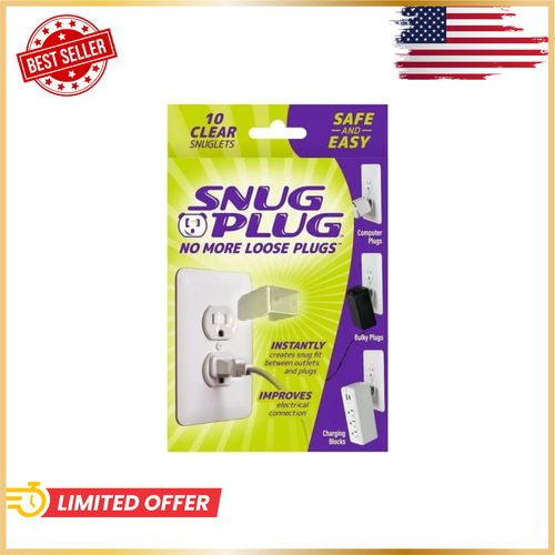 Snug Plug - Your Loose Outlet Fix 10/PACK Clear | eBay