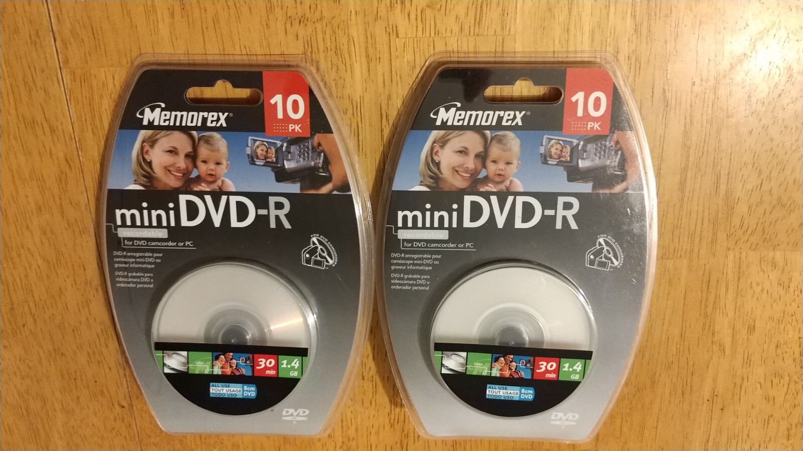 NEW lot of 20 Memorex DVD-R Disc 1.4GB + lot of 4 Sony Handycam DVD+RW ...