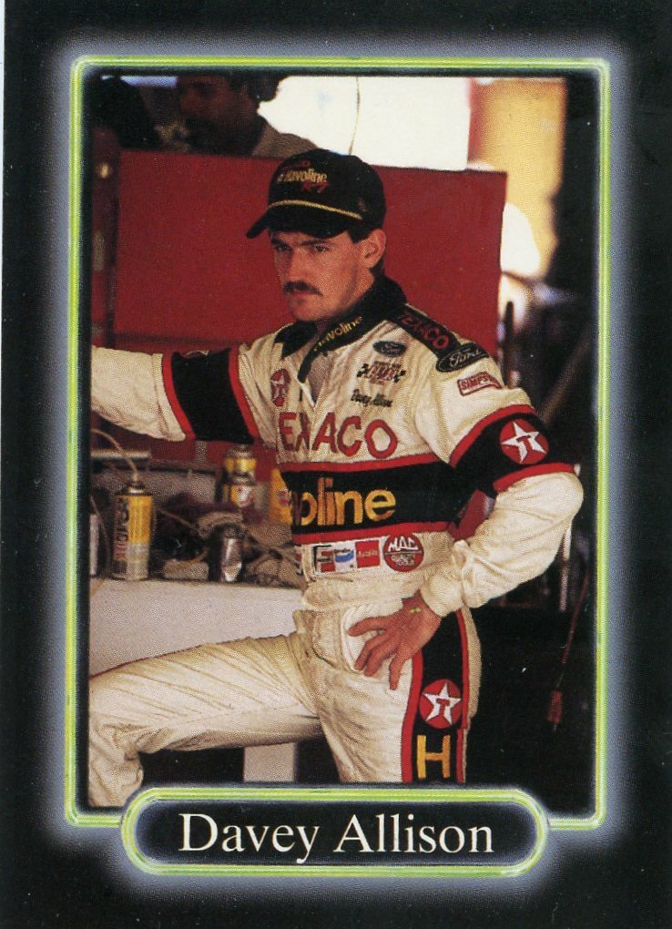 RARE 1990 DAVEY ALLISON NASCAR TEXACO HAVOLINE MAXX CARD ! | eBay