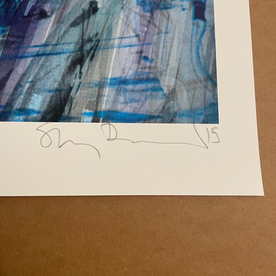 Stanley Donwood !! LOST !! Signed Print - radiohead ok computer kid a ...