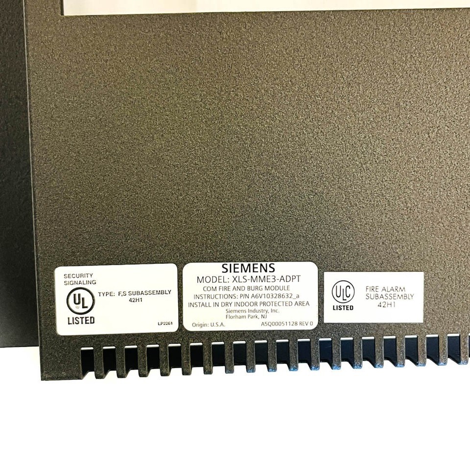 Siemens XLS-MME3-ADPT Cerberus Pyrotronics MXL to XLS Adapter Back ...