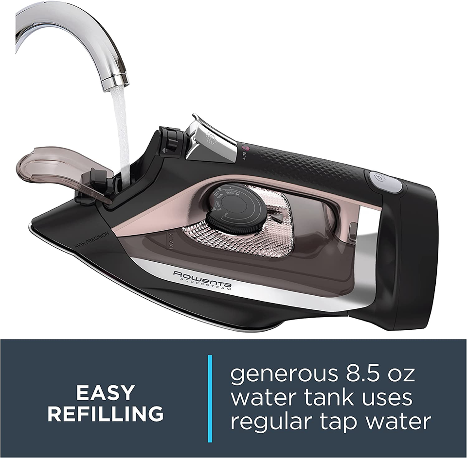 Rowenta Access Stainless Steel Soleplate Steam Iron with Retractable ...