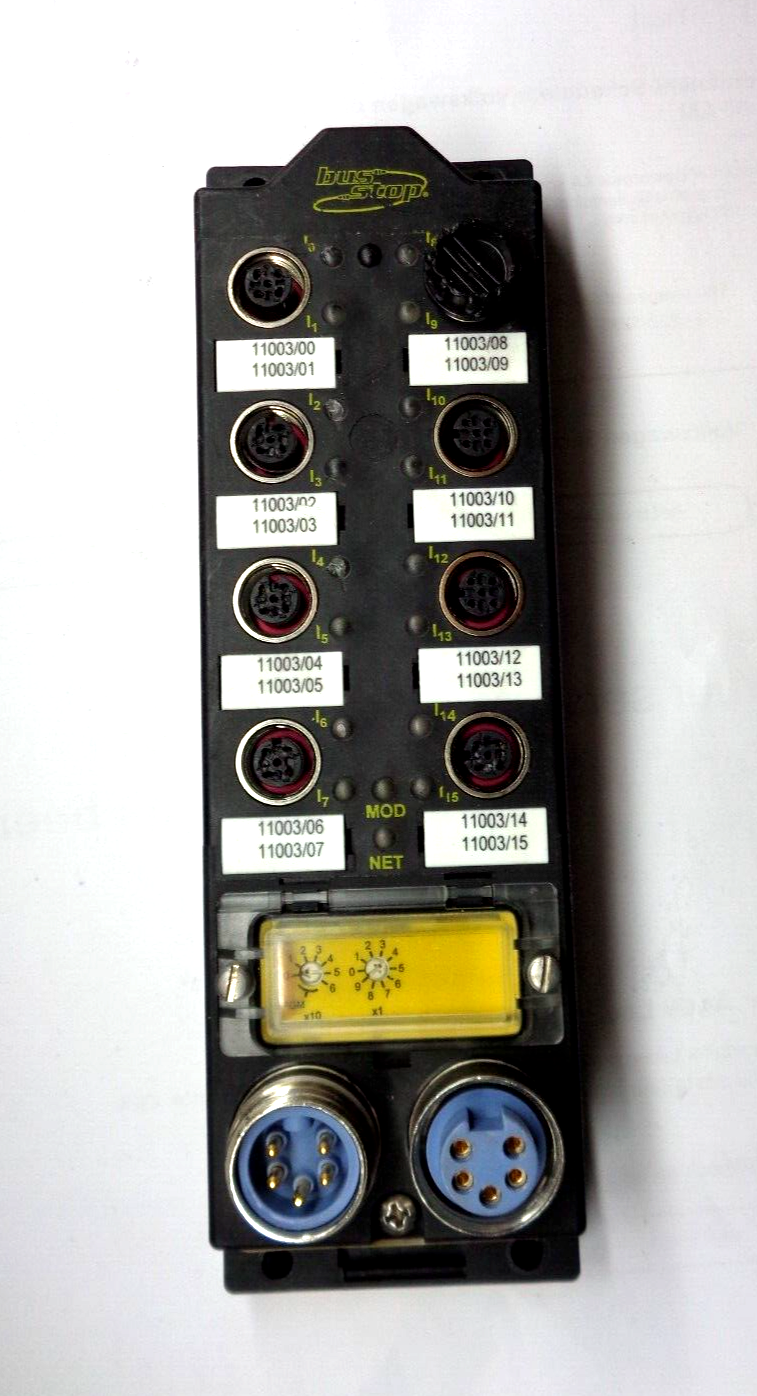 Turck FDNL-S1600-T 16 Input DeviceNet Bus Stop Station 11-26VDC, 50mA ...