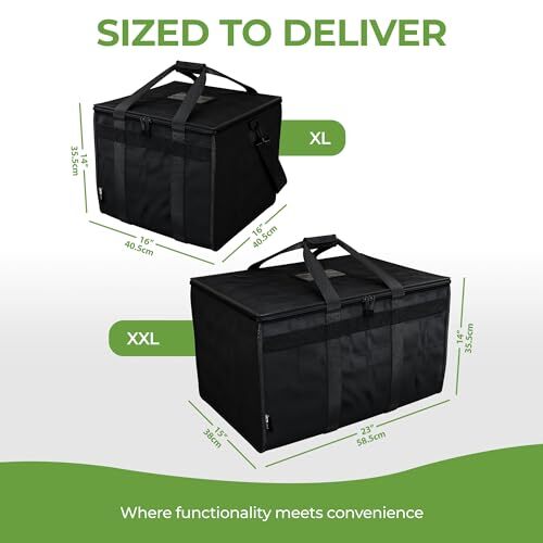 TRUE NORTH Insulated Food Delivery Bag w/Divider (23"x15"x14") - Uber ...