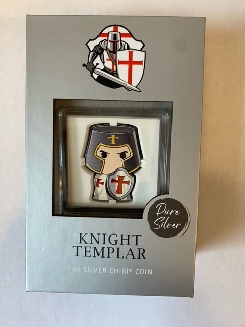 2022 NIUE KNIGHT TEMPLAR 1 OZ SILVER CHIBI COIN | eBay