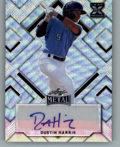 2022 Leaf Metal - Dustin Harris #BA-DH1 Blue Prismatic /8 (AU, RC) for ...