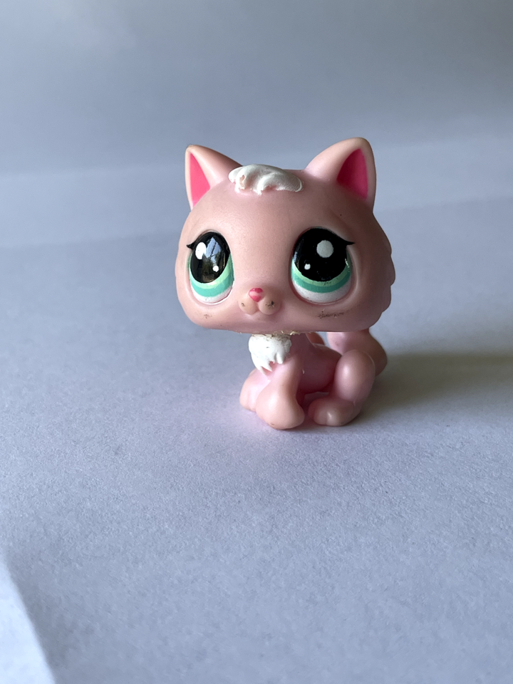 Littlest Pet Shop LPS 2574 & 2575 Pet Pairs Fuzzy Lion and Pink Cat ...