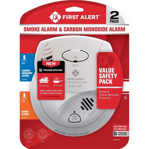 First Alert Ionization Smoke And Carbon Monoxide Combination Pack 2 Pk ...