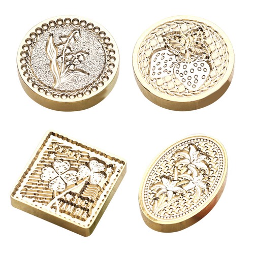 Special-shaped Copper Head Plant Series Stamp Copper Head for Gift ...