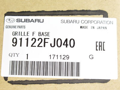 New Genuine OEM Subaru 91122FJ040 Front Grille Assembly 2015-2016 ...