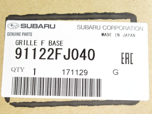 New Genuine OEM Subaru 91122FJ040 Front Grille Assembly 2015-2016 ...
