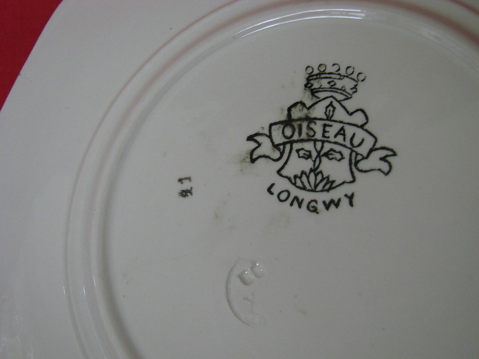 Old Dessert Plate Emaux Longwy Bird Faience Ceramics N°6 | eBay