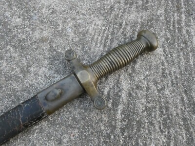 1850 Model Original French Antique Glaive Short Sword with Scabbard ...